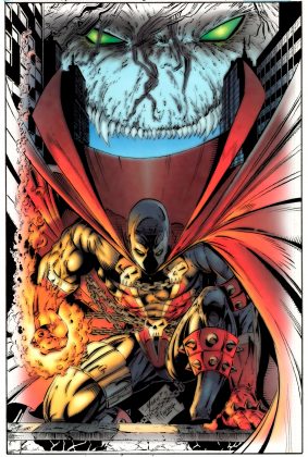 Arte única de Todd McFarlane mais antiga de Spawn e Malebólgia foi à ...